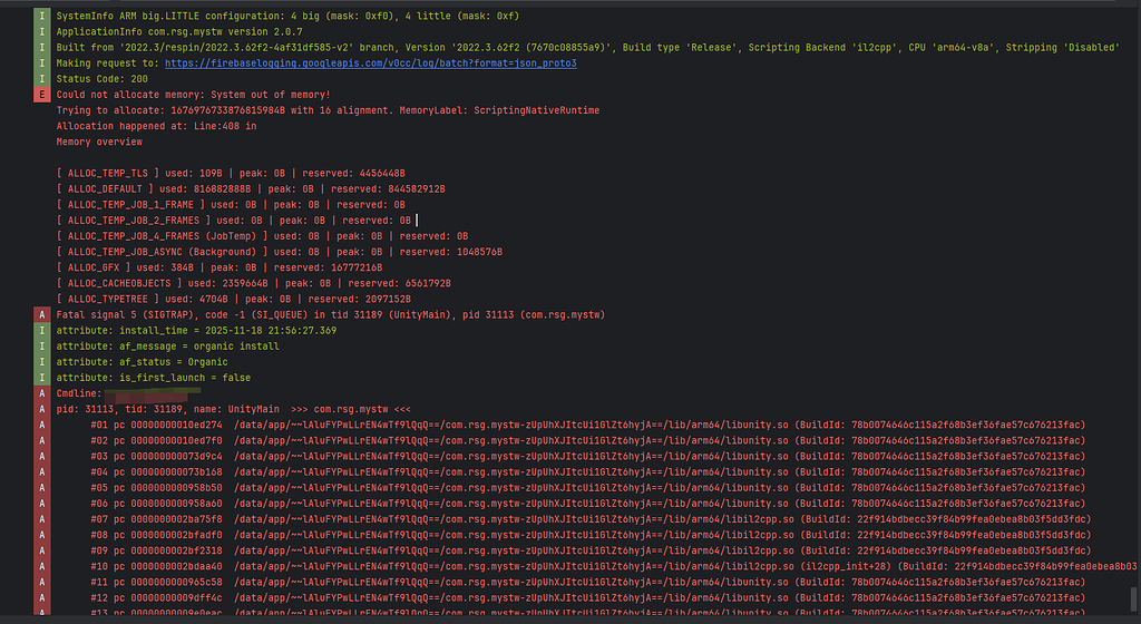 Unity2022.3.62f2 build crash on android，target sdk 35 - Unity Engine - Unity Discussions