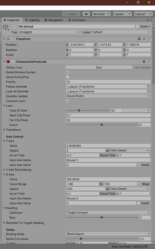 Cinemachine weird issues as reloading the scene in game - Unity Engine ...