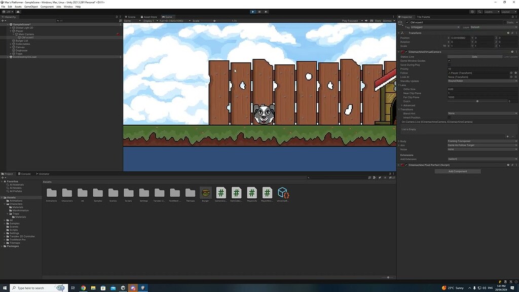 Background Tileset Jiitter / Stutter on player movement with Damping ...