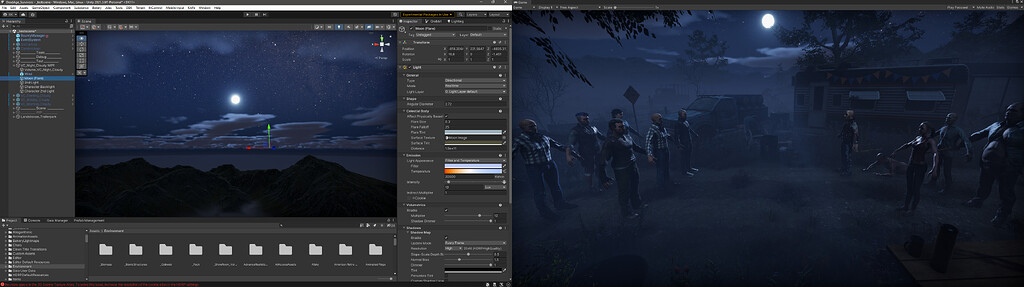 Adding a Moon (Surface Texture) to my Directional Light (HDRP / Physically based Sky) - Unity ...