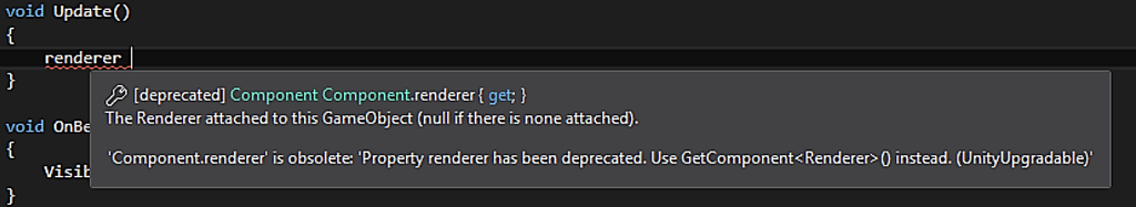 renderer Depricated? - Unity Engine - Unity Discussions