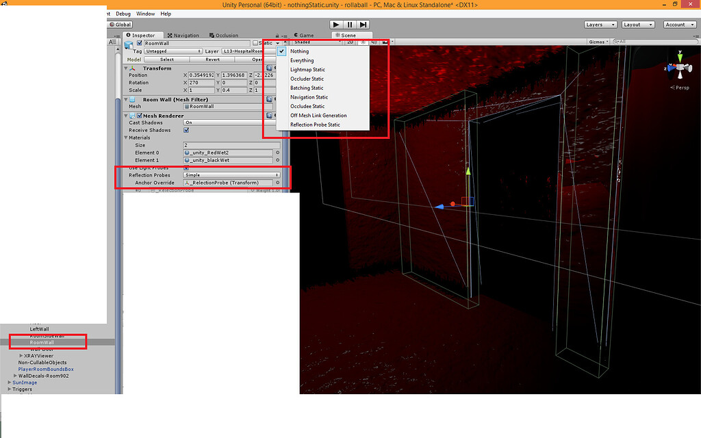 [SOLVED] Reflection Probe Static flag in Unity 5.1.1? - Unity Engine ...