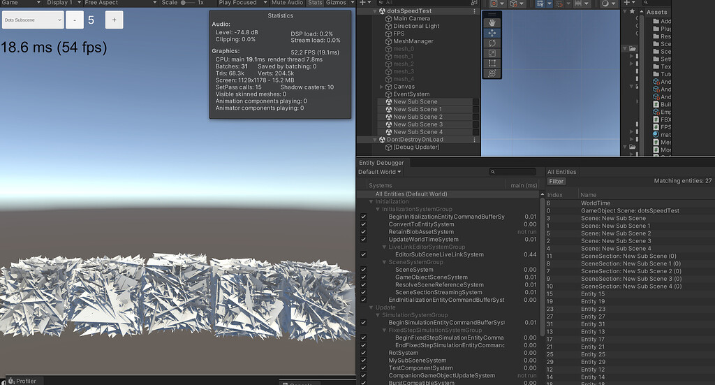Why is the rendering performance when using ecs worse than when using monobehaviour? - Unity ...