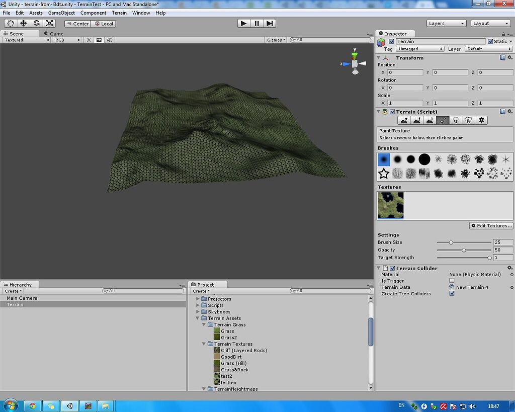 I have big heightmap but import only small part of it. How can i solve it? - Unity Engine ...
