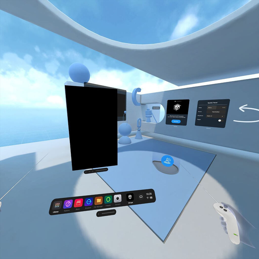 Pico 4 Ultra - Black system window in the middle, can't send any inputs, only physically look ...