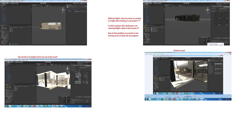 Same lightening same art but different result in 2 projects, whats wrong ? - Unity Engine ...