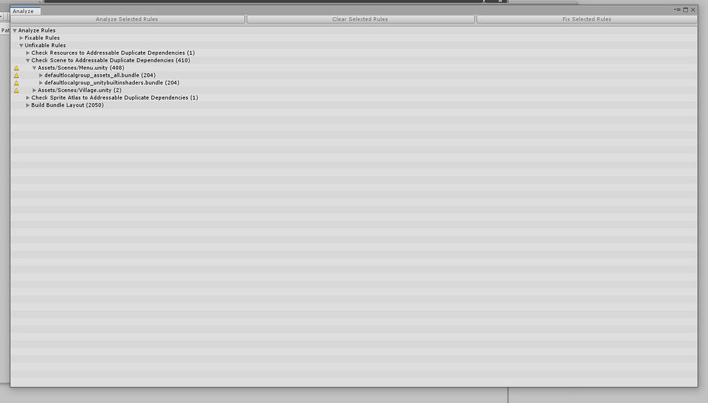 Scene to Addressable duplicate dependencies - Unity Engine - Unity Discussions