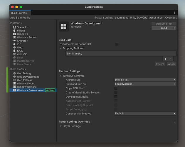 What you need to know about Build Profiles in Unity 6 - Technical Articles - Unity Discussions