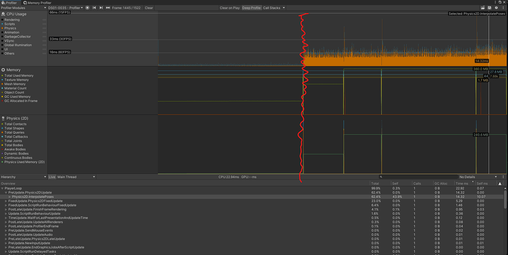 [Physics2D] Rigidbody2D possible memory leak/performance issue - Unity Engine - Unity Discussions