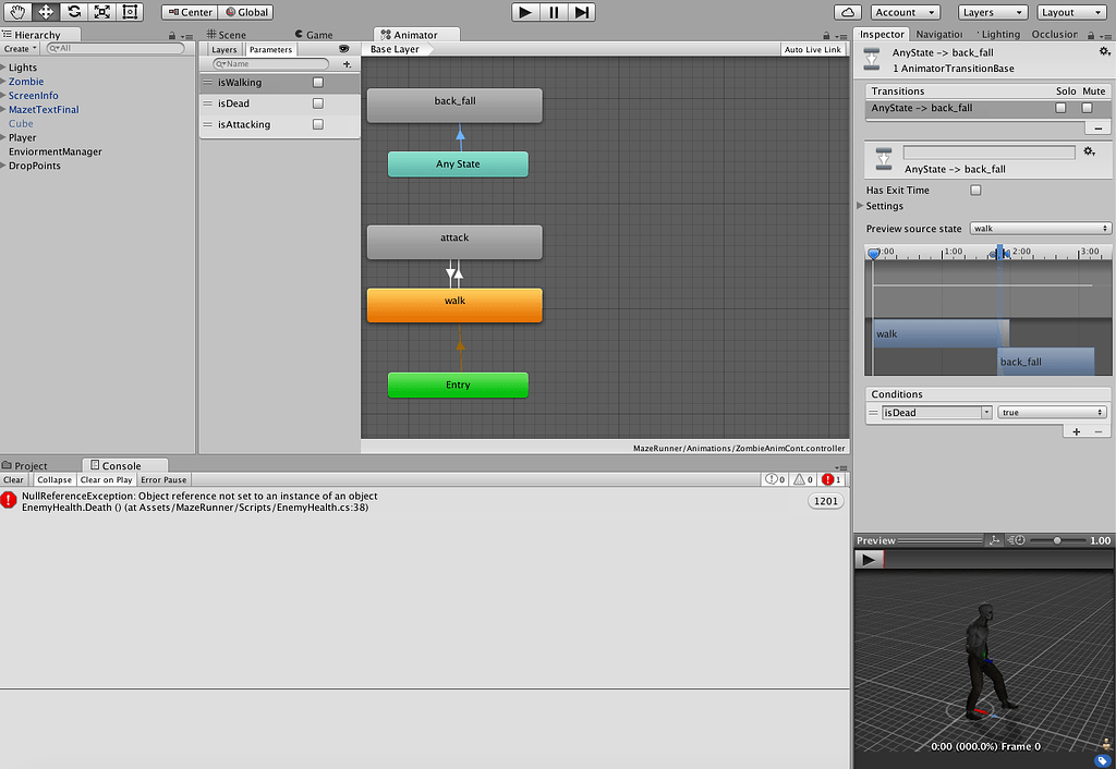 Object reference not set to an instance of an object for a Animation? - Unity Engine - Unity ...