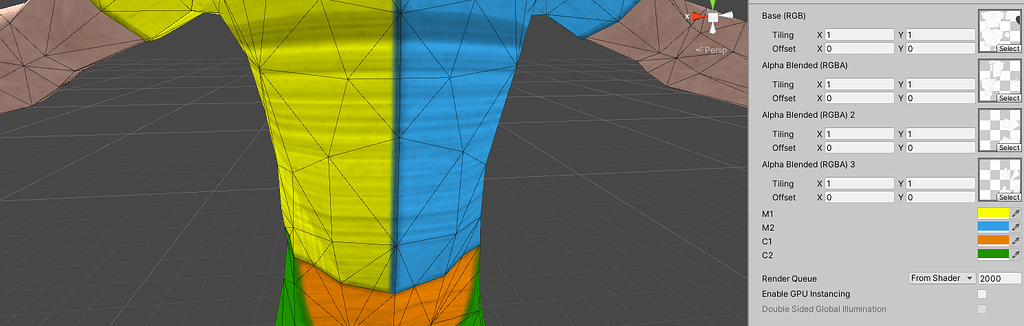 Shader With 4 Textures 4 Colors And Diffuse Output Unity Engine Unity Discussions 