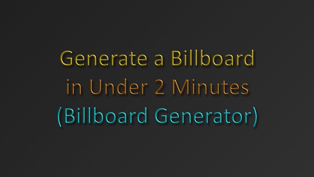 [RELEASED] Billboard Generator - Page 4 - Community Showcases - Unity Discussions