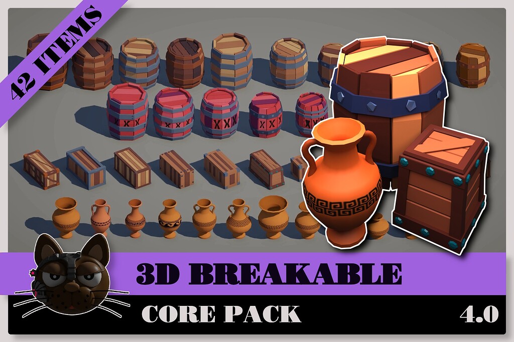 [RELEASED] 3D Breakable Core Pack - New Expansion Released! - Community Showcases - Unity ...