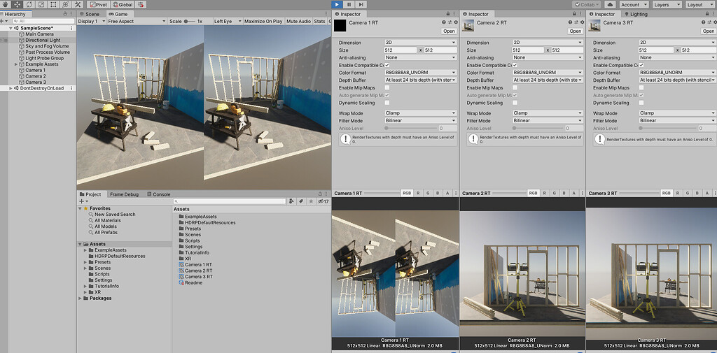 [VR] Additional cameras render to texture issue - Unity Engine - Unity Discussions