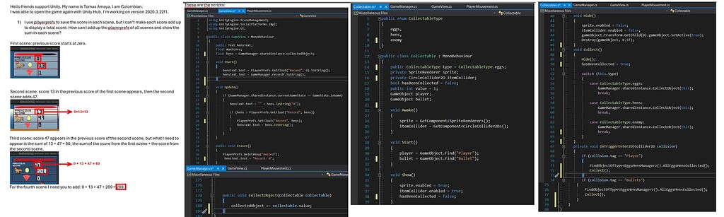 Show the sum of the playerprefs in each of the scenes? - Unity Engine - Unity Discussions