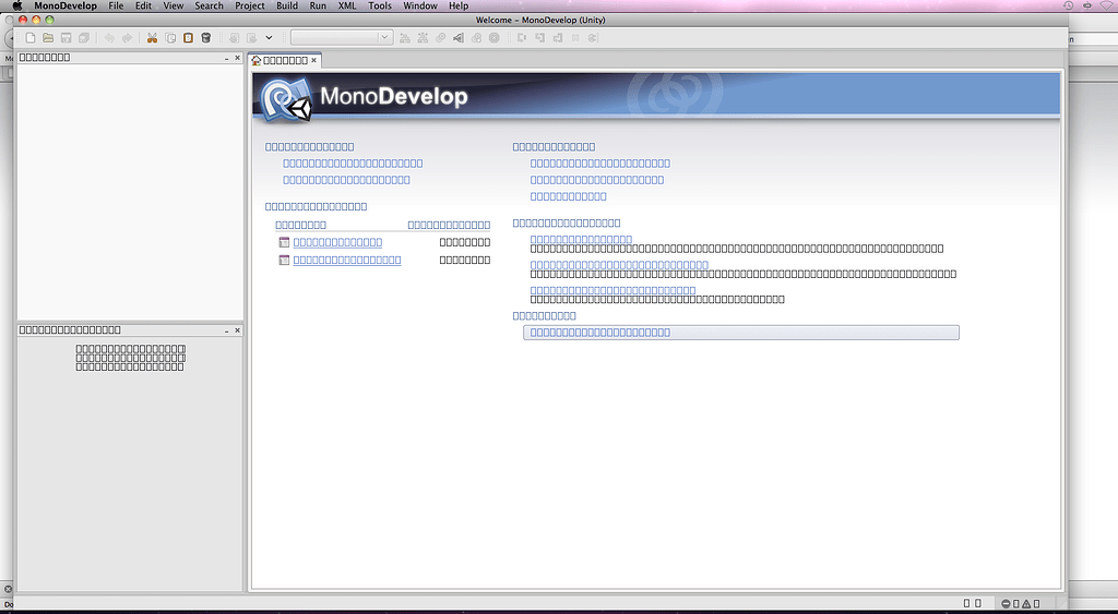 MonoDevelop text all shown as square characters. - Unity Engine - Unity Discussions