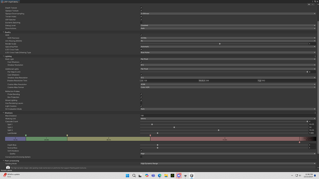 Shadow question on render urp asset - Unity Engine - Unity Discussions Shadow question on render urp asset - Unity Engine - Unity Discussions