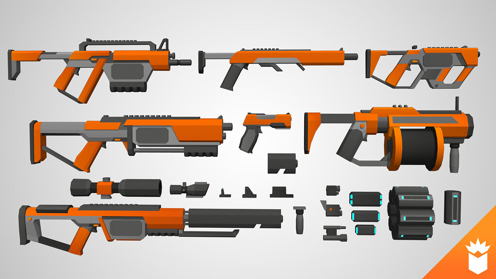 [RELEASED] LowPoly Pulse Guns - Community Showcases - Unity Discussions