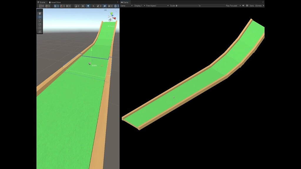 [3D] Ball rolling on floor, incorrectly collides with edges of floor pieces and bounces up ...