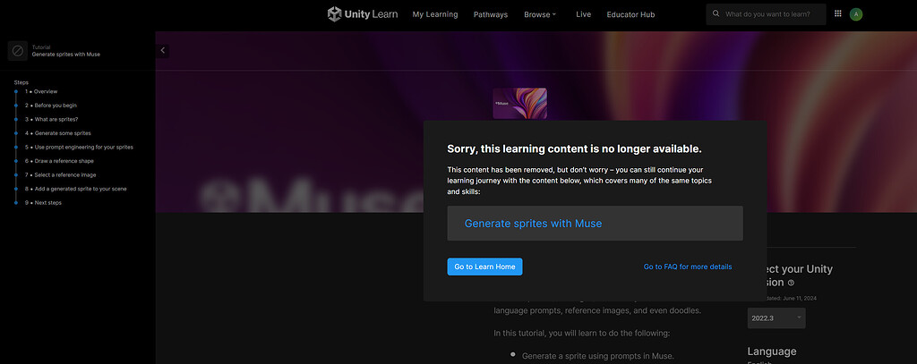 Link broken to the guide in the Unity email sent 45 minutes ago? - Muse ...