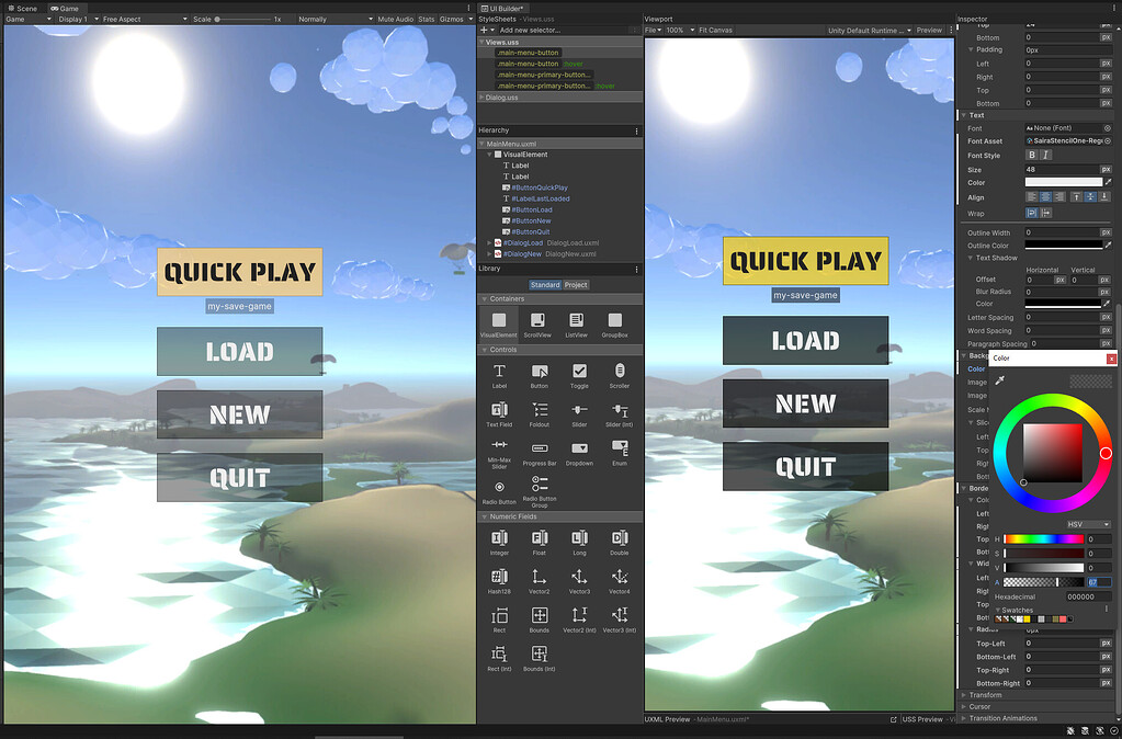 Opacity different in UI Builder than Game view - Unity Engine - Unity Discussions