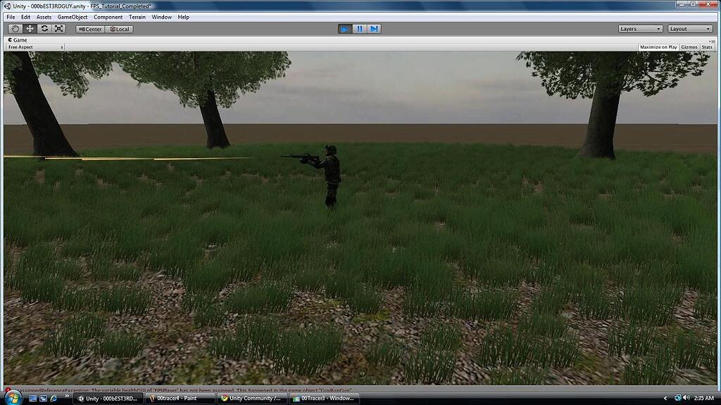Bullet tracer Effect with FPS Machine Gun Script + Tutorial - Community Showcases - Unity ...