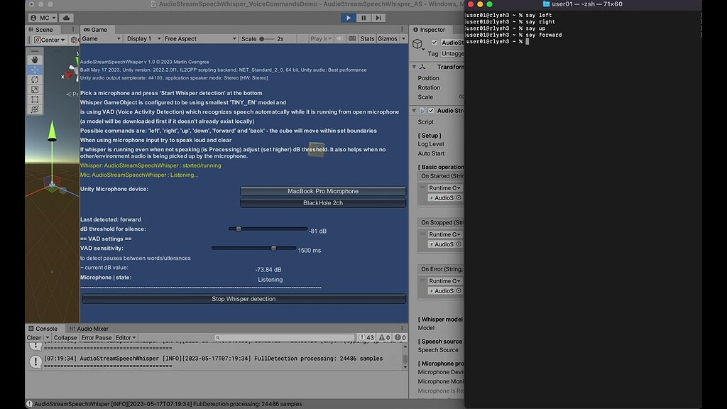 [currently deprecated] AudioStreamSpeechWhisper [offline speech recognition system] - Community ...