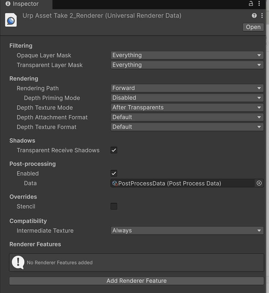 URP Renderer asset missing "Opaque" checkbox next to Intermediate in Unity 6.1 - Unity Engine ...