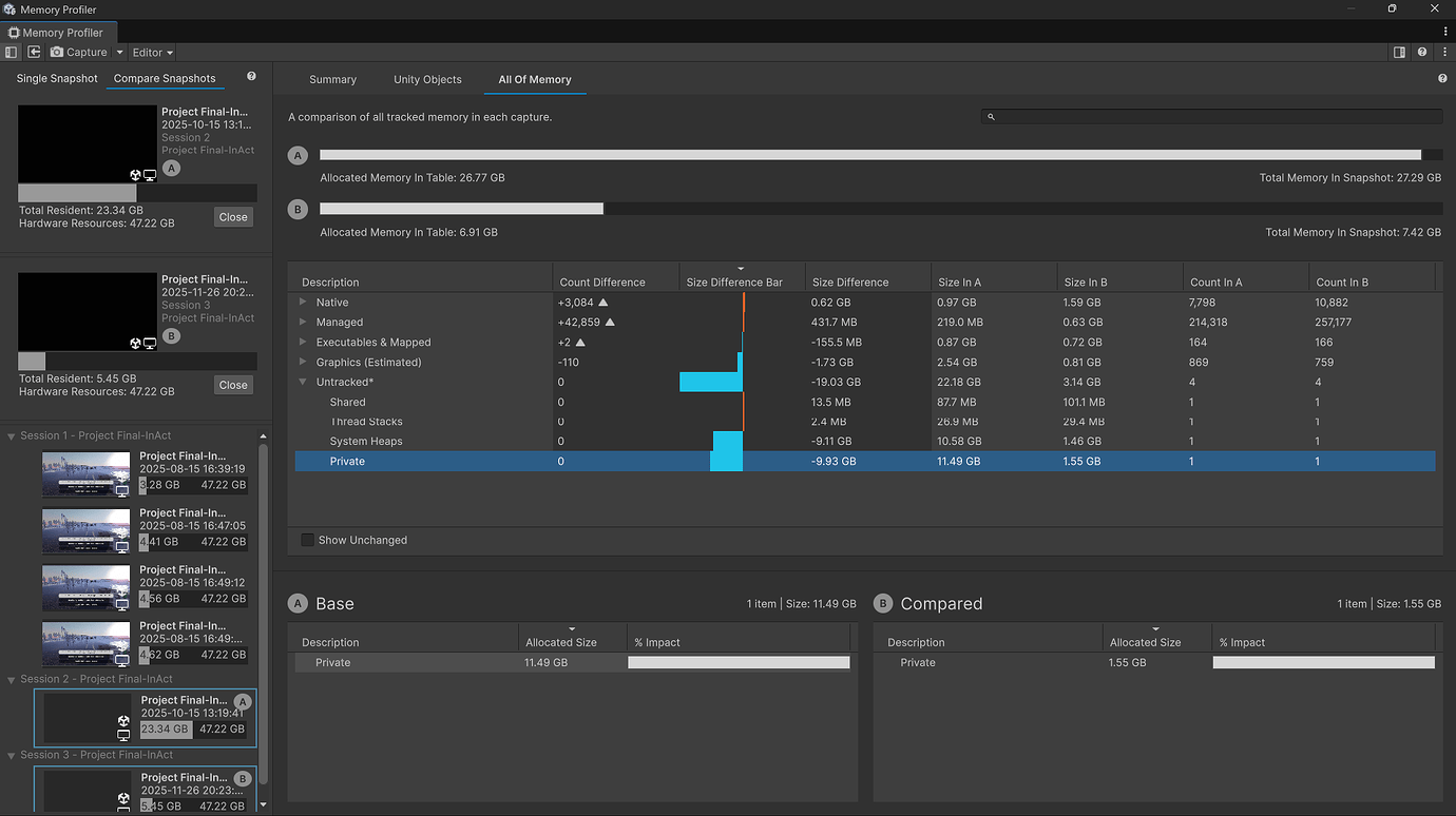 Unexplained Memory leak in Unity 6.3 Beta - Unity Engine - Unity Discussions