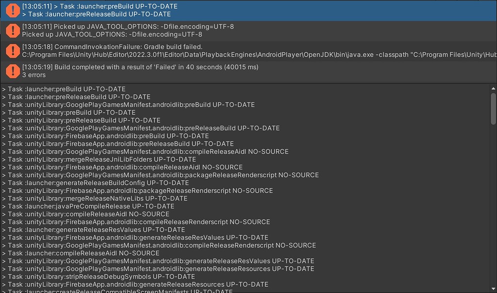 Android build fail, Problem - Unity Services - Unity Discussions Android build fail, Problem - Unity Services - Unity Discussions