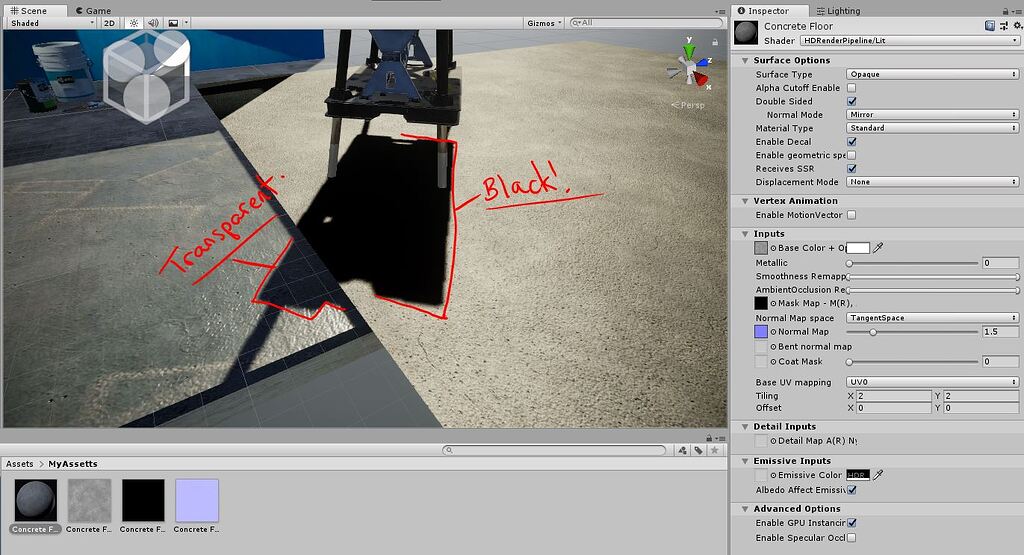 Black shadows using HDRP/Lit shader - Unity Engine - Unity Discussions Black shadows using HDRP/Lit shader - Unity Engine - Unity Discussions