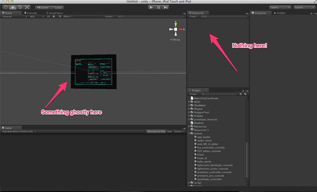 Phantom Object In Empty Scene Unity Engine Unity Discussions 7086