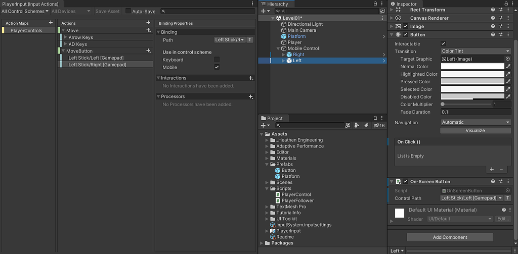 Onscreen Butten and Onscreen Stick isn't working - Unity Engine - Unity Discussions