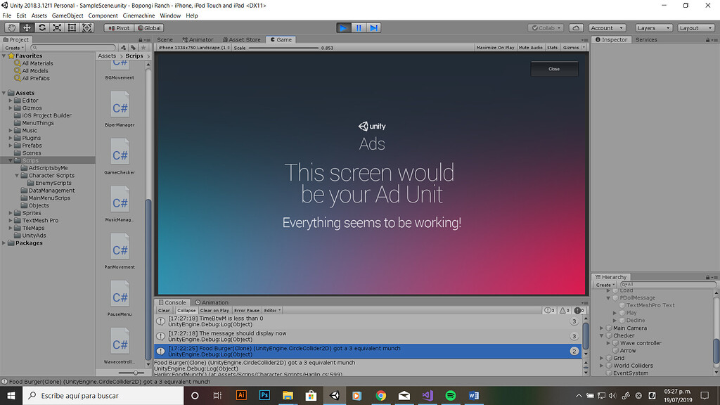 Rewarded video shows on Start() - Unity Services - Unity Discussions