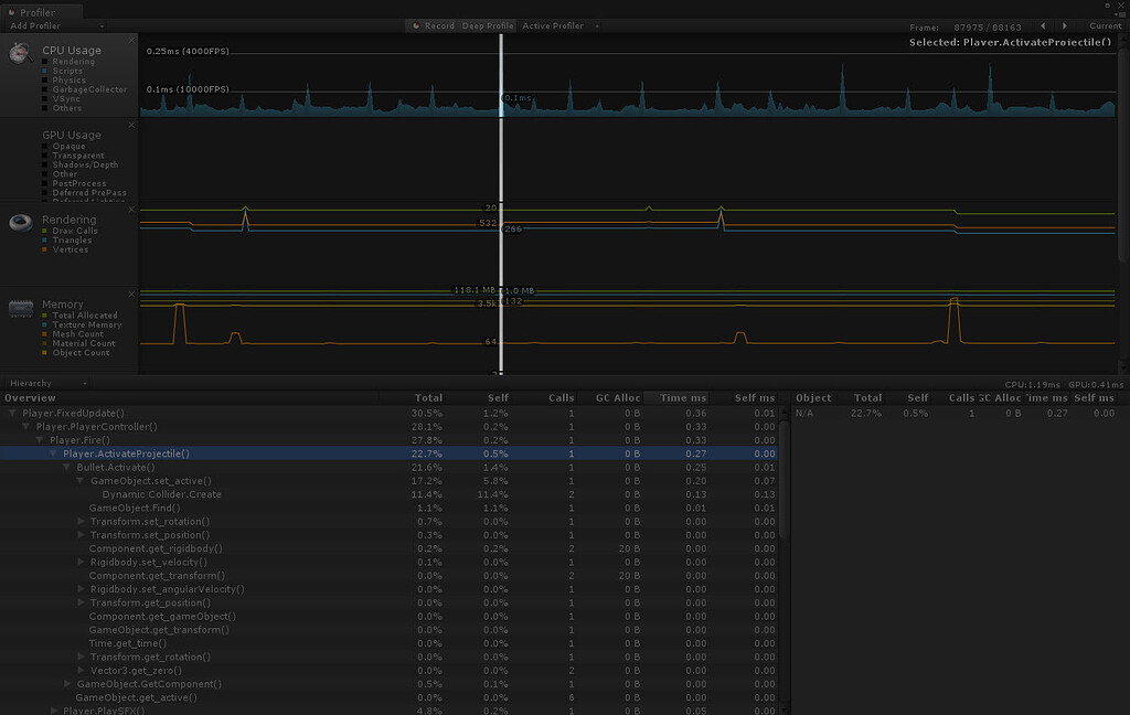 Setactiverecursively Is Causing A Lag Spike Any Ideas Unity Engine Unity Discussions
