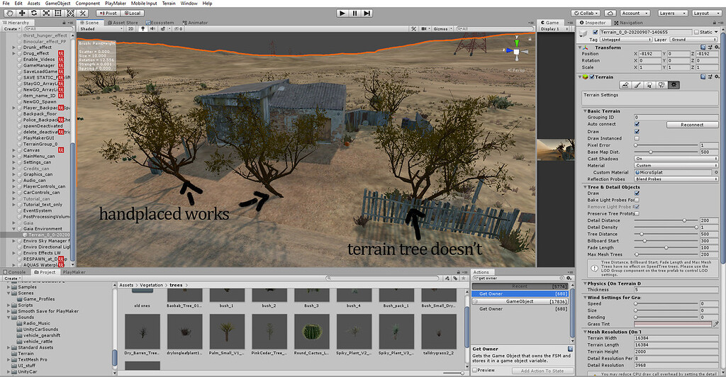 Hand placed speedTree wind anim works but not if placed as a Terrain Tree? - News & General ...
