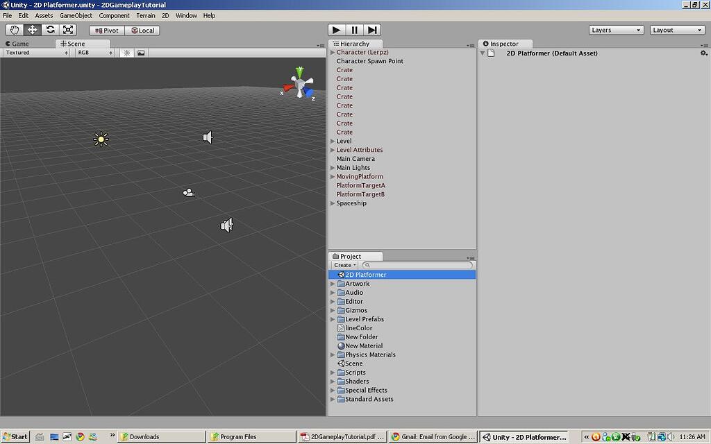 Problem With 2d platform tutorial - Unity Engine - Unity Discussions