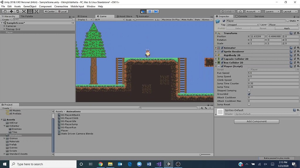 2D Jumping, hold button makes jump at edges - Unity Engine - Unity ...