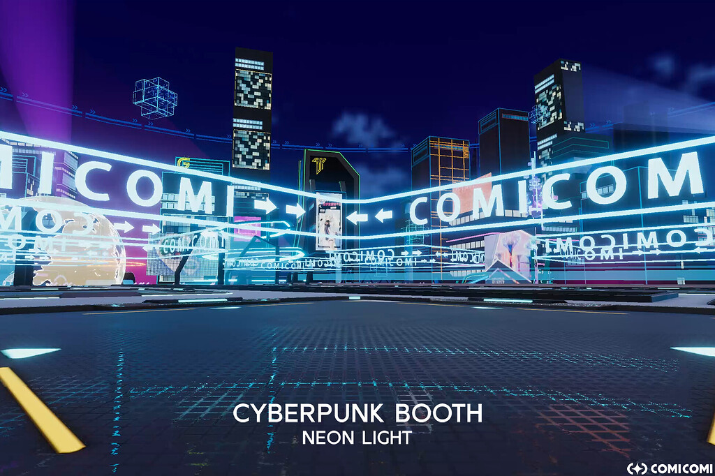 【RELEASED】 Cyberpunk Booth Stand with Neon Light - Environment assets ...
