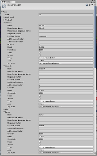 [noob] Input.GetKeyDown("Jump") and other input problems... - Unity ...
