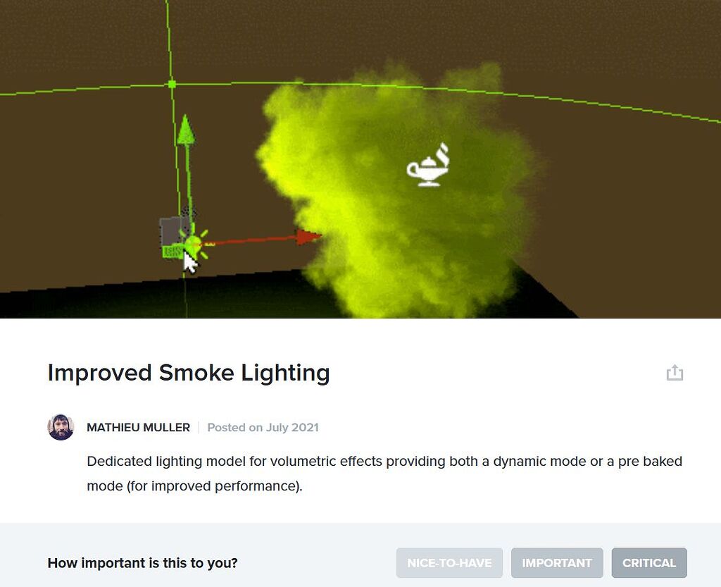 About the Improved Smoke Lighting - Unity Engine - Unity Discussions