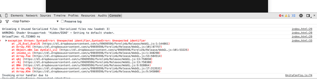WebGL not running - syntax error, unexpected identifier - Unity Engine ... WebGL not running - syntax error, unexpected identifier - Unity Engine ...