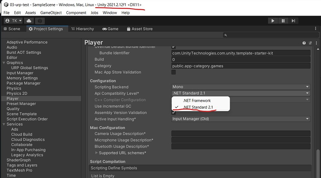 Can't select .Net 4.x in Unity 2021.2.12f1 - Unity Engine - Unity Discussions