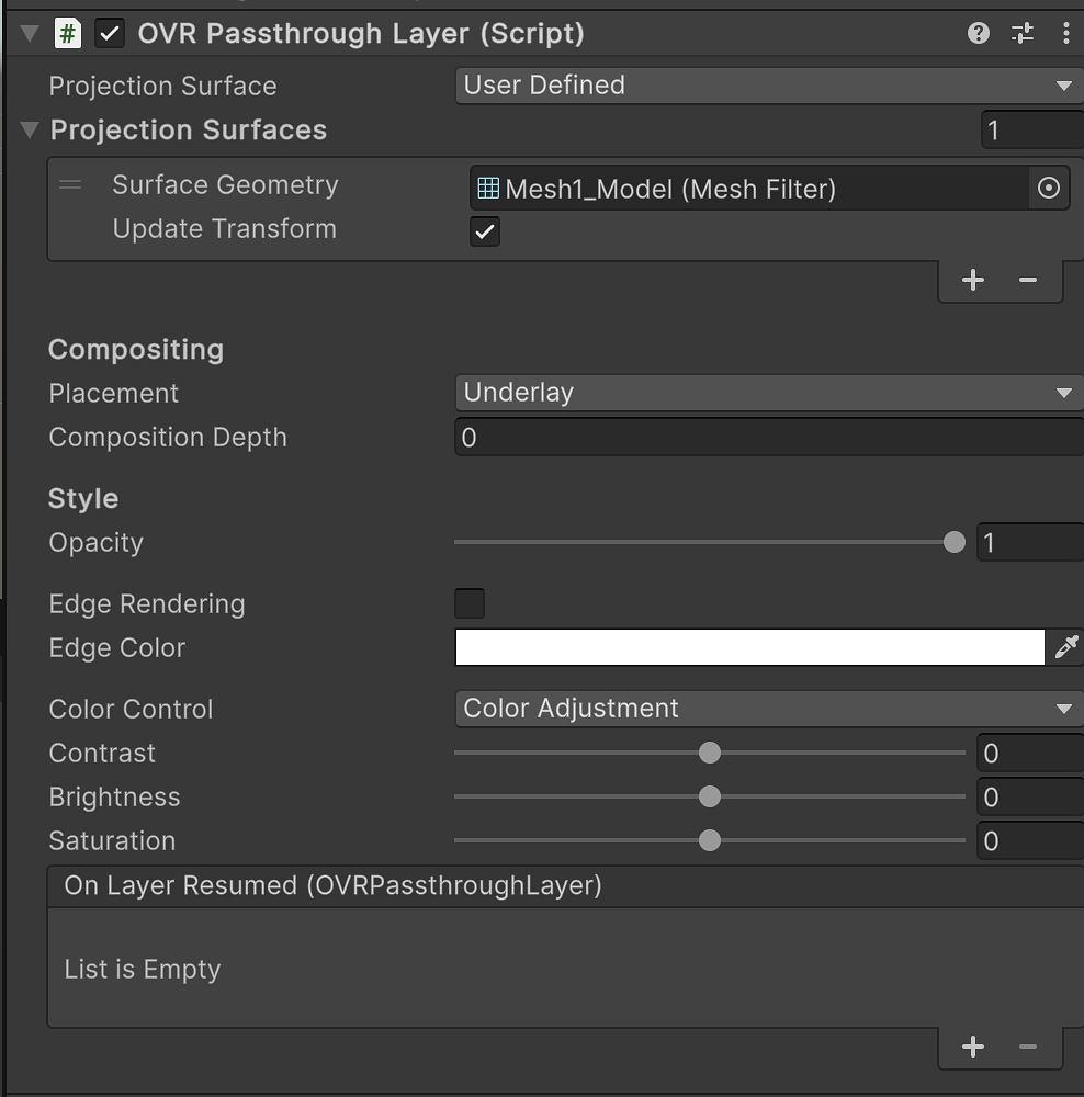 Quest 3 AR Passthrough Freezing with OVR Passthrough Layer (User Defined Surface) - Unity Engine ...