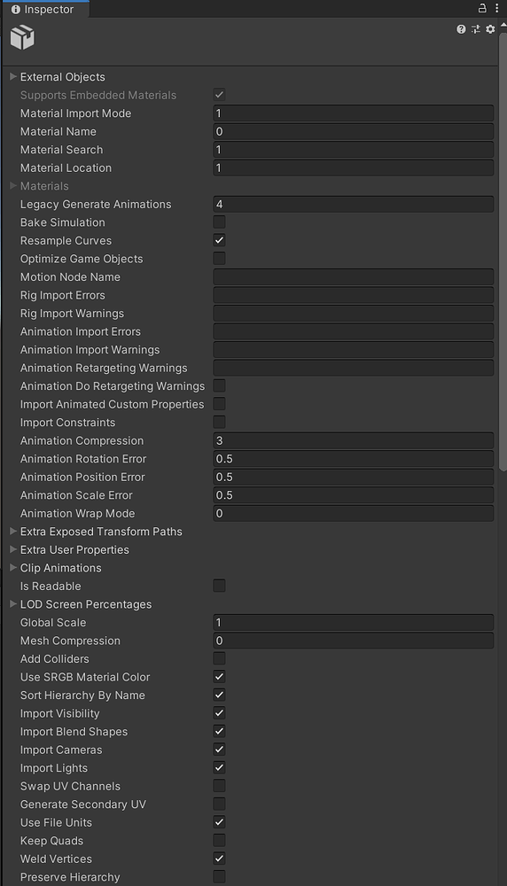 How to override Model importer inspector - Unity Engine - Unity Discussions