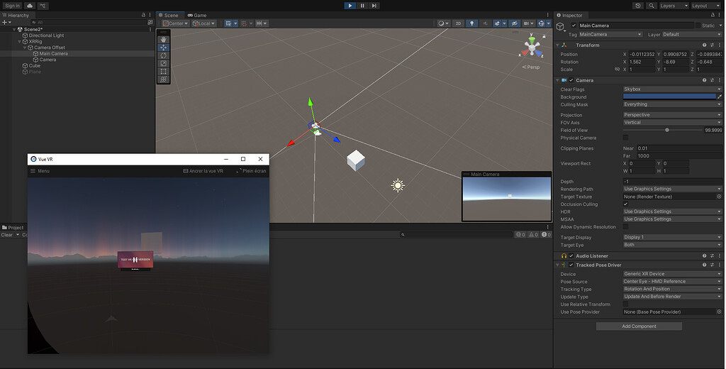 Game is not rendering in VR headset when on scene view in editor - Unity Engine - Unity Discussions