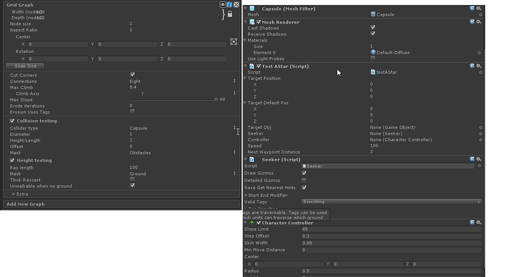 A* pathfinding project [extension] problems - seeker rubs wall and is in unwalkable - Unity ...