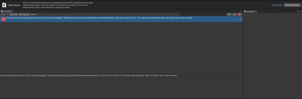 The name 'OperatorUtility' does not exist in the currently context - Unity Engine - Unity ...