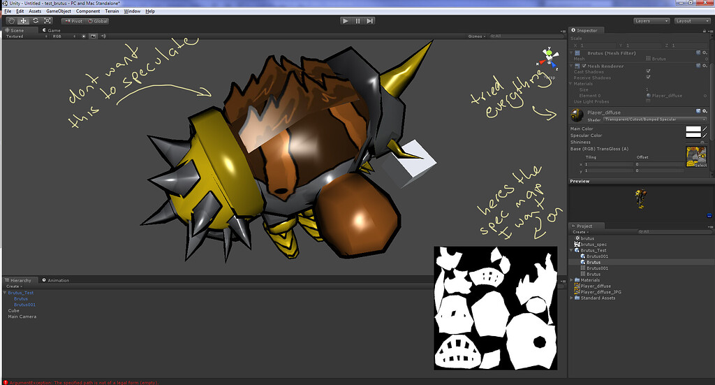 Specular MAP on a Diffuse Map - Unity Engine - Unity Discussions