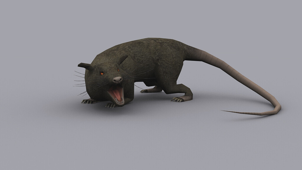 GIANT RAT ( rigged, skinned, animated ) - Community Showcases - Unity ...